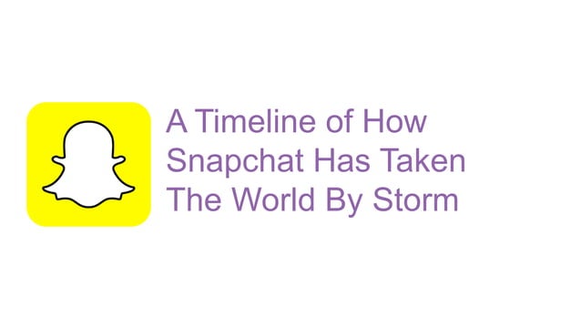 A Timeline of How Snapchat Has Taken The World By Storm | PPT