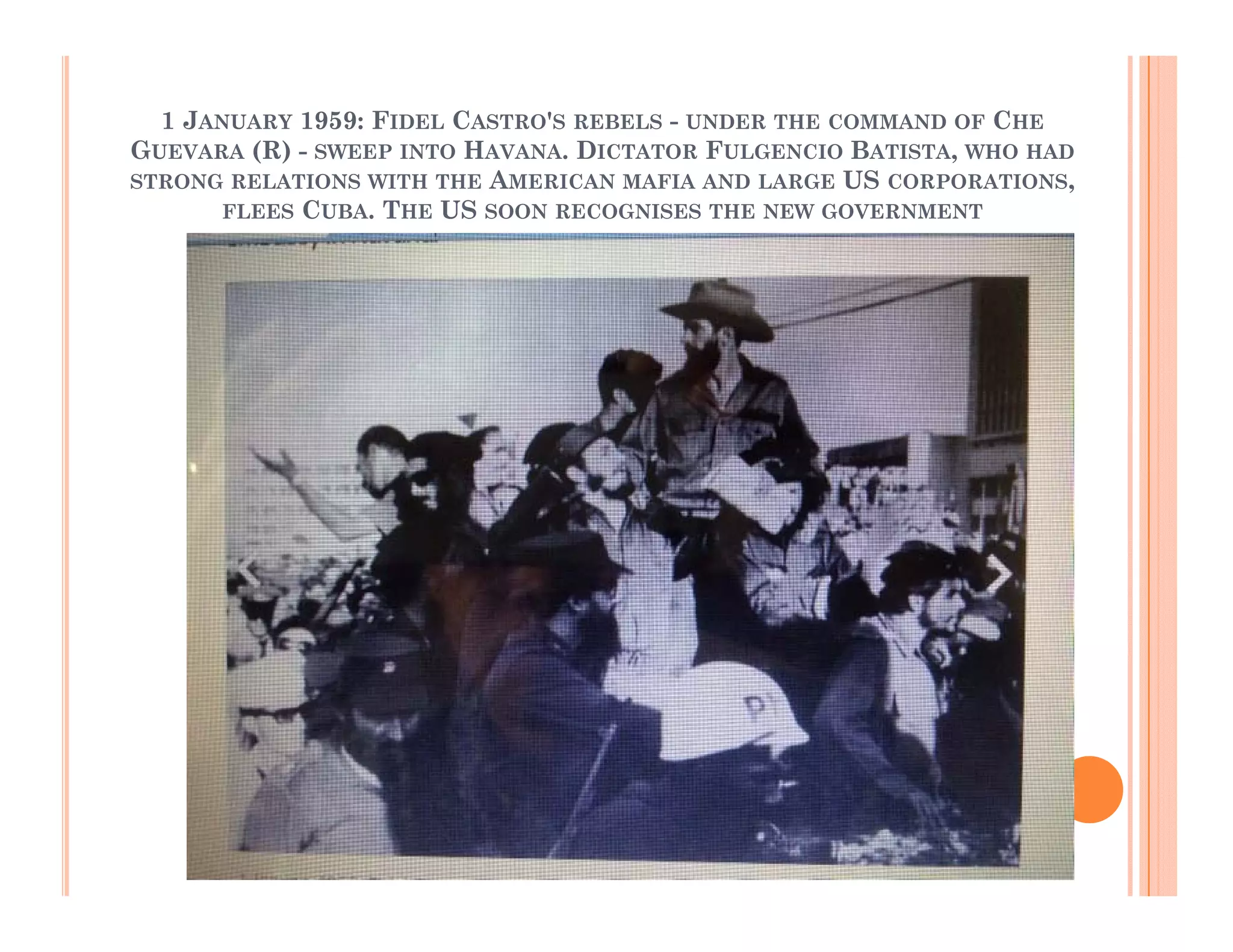 A timeline of relations between cuba and the us | PDF