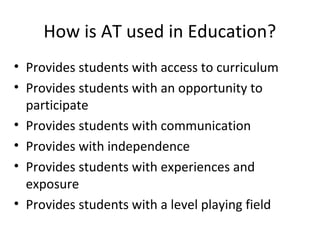 AT in Education | PPT