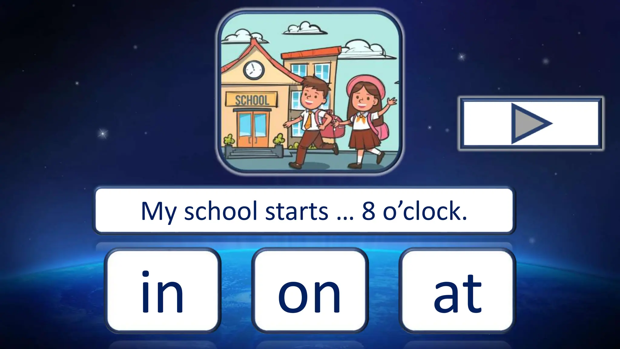 Prepositions in English: at, in and on . | PPT | Free Download