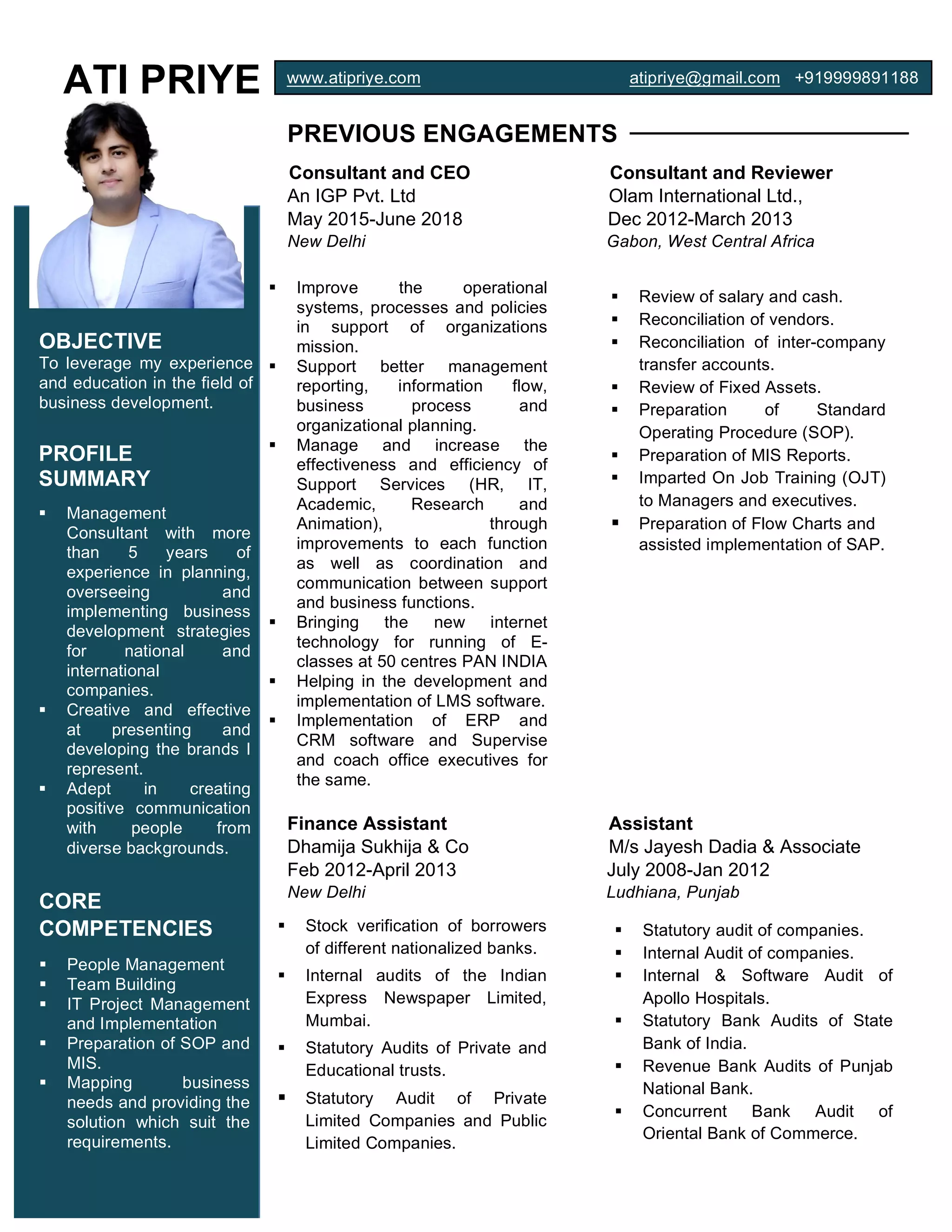 Ati Priye CV | PDF