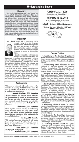 ATI Professional Development Courses Catalog On Space, Satellite and ...