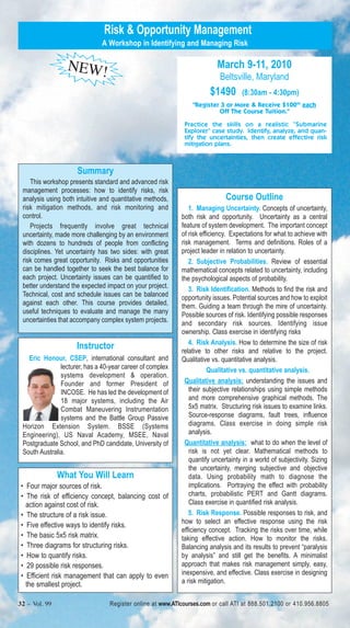 ATI Professional Development Courses Catalog On Space, Satellite and ...