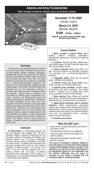 ATI Professional Development Courses Catalog On Space, Satellite and ...
