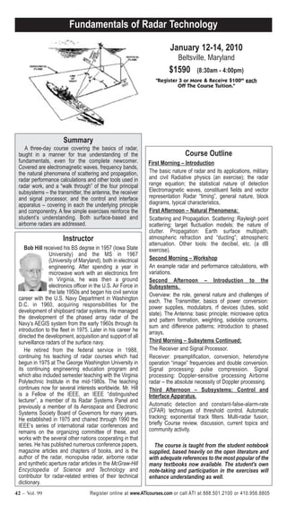 ATI Professional Development Courses Catalog On Space, Satellite and ...