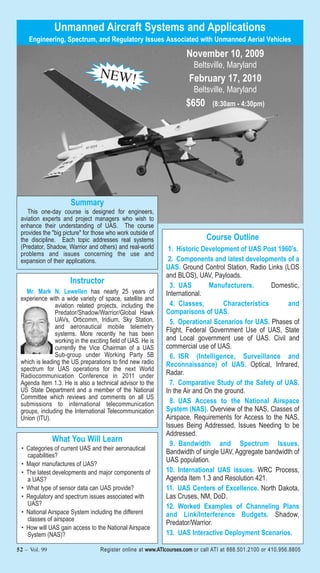 ATI Professional Development Courses Catalog On Space, Satellite and ...
