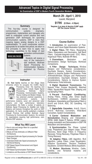 ATI Professional Development Courses Catalog On Space, Satellite and ...