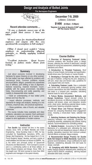 ATI Professional Development Courses Catalog On Space, Satellite and ...