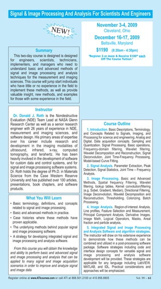 ATI Professional Development Courses Catalog On Space, Satellite and ...