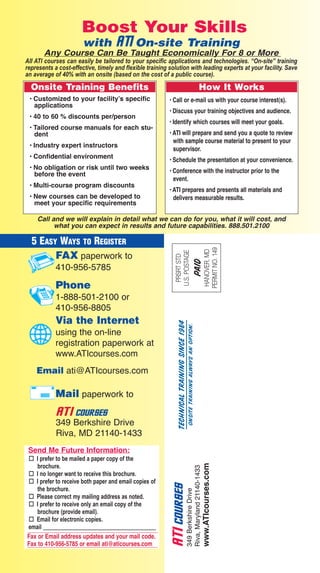 ATI Professional Development Courses Catalog On Space, Satellite and ...