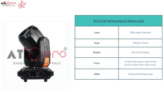 ATI Pro Technologies Presents DJ Sharpy Lights | PDF