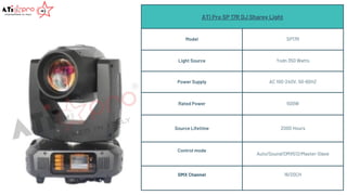 ATI Pro Technologies Presents DJ Sharpy Lights | PPT