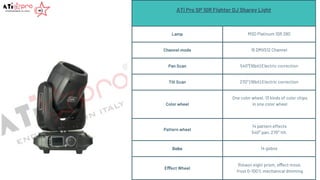 ATI PRO Technologies Presents DJ Sharpy Lights | PPT