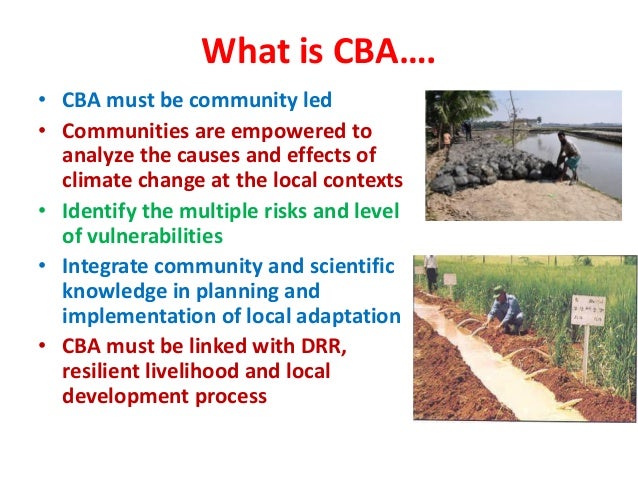 Community Based Adaptation as a Pillar of National Adaptation Efforts