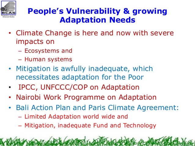 Community Based Adaptation as a Pillar of National Adaptation Efforts