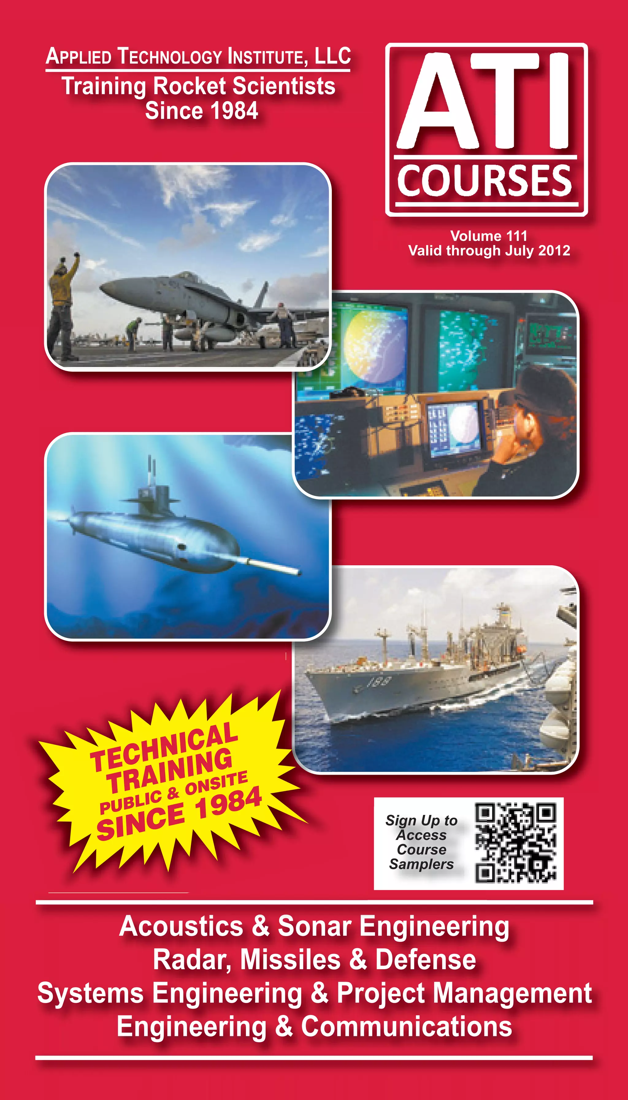 Catalog of ATI courses on Space, Satellite, Radar, Missile, Defense ...