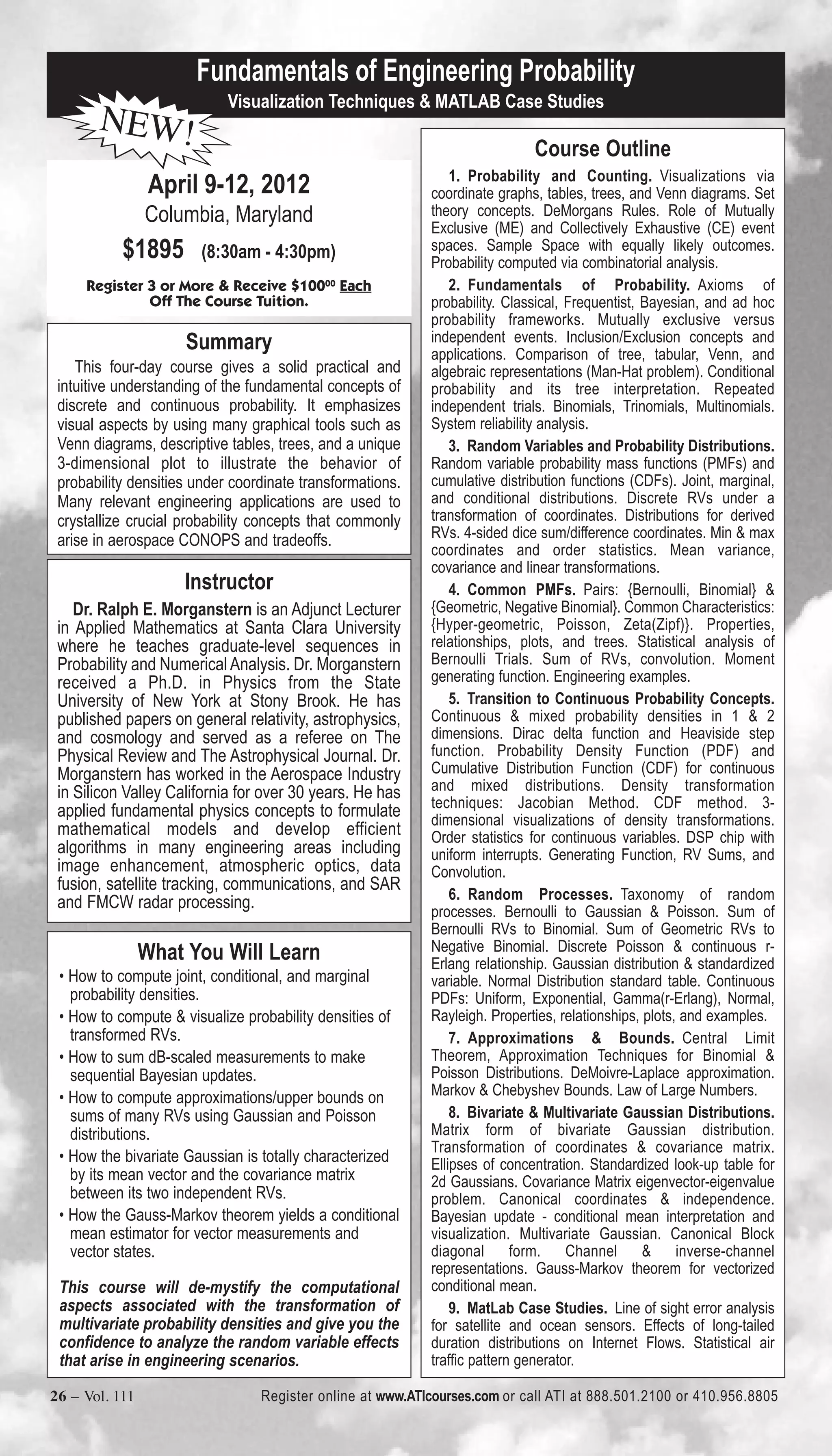 Catalog of ATI courses on Space, Satellite, Radar, Missile, Defense & Systems Engineering with ...