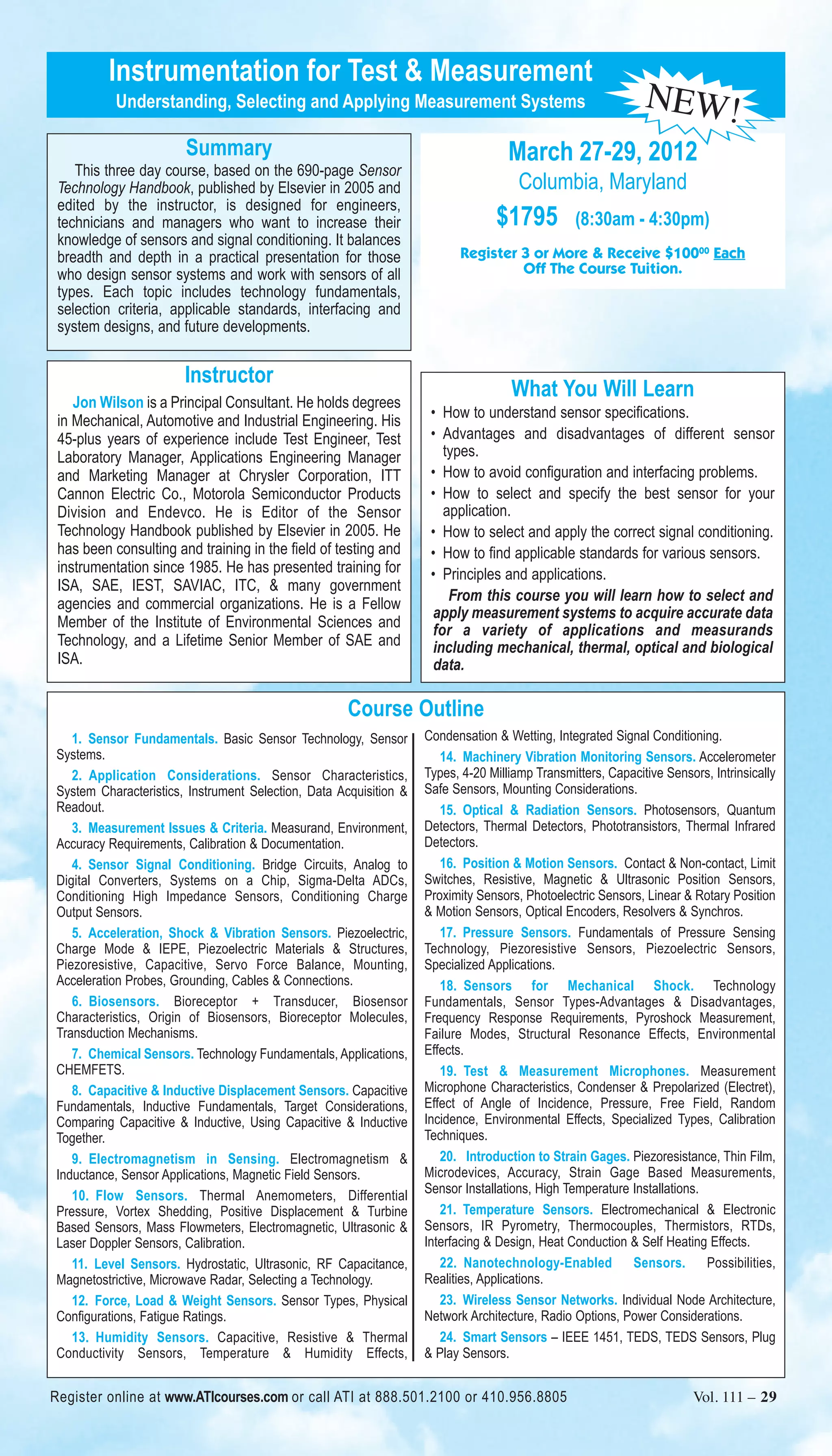 Catalog of ATI courses on Space, Satellite, Radar, Missile, Defense & Systems Engineering with ...