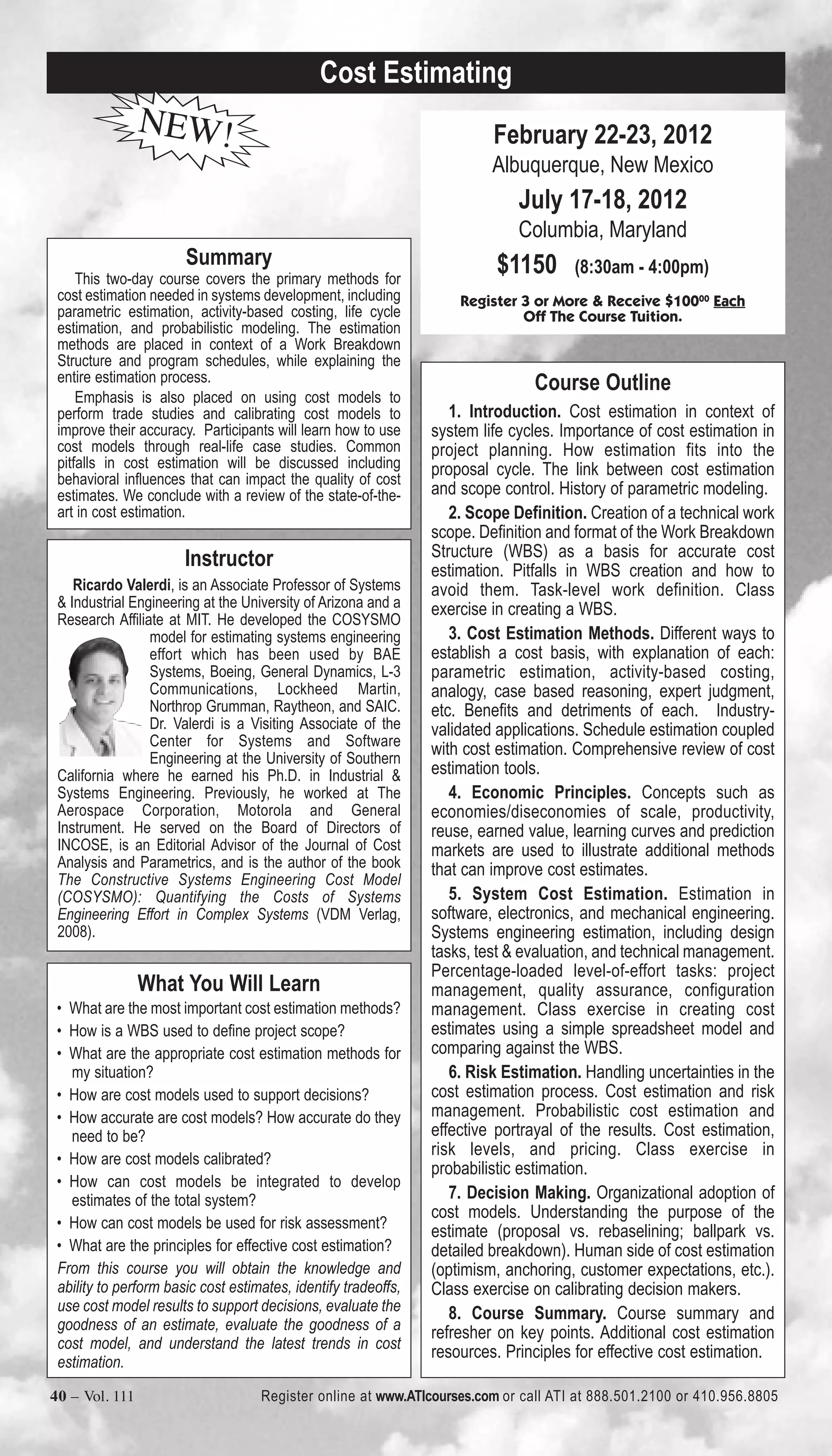 Catalog of ATI courses on Space, Satellite, Radar, Missile, Defense ...