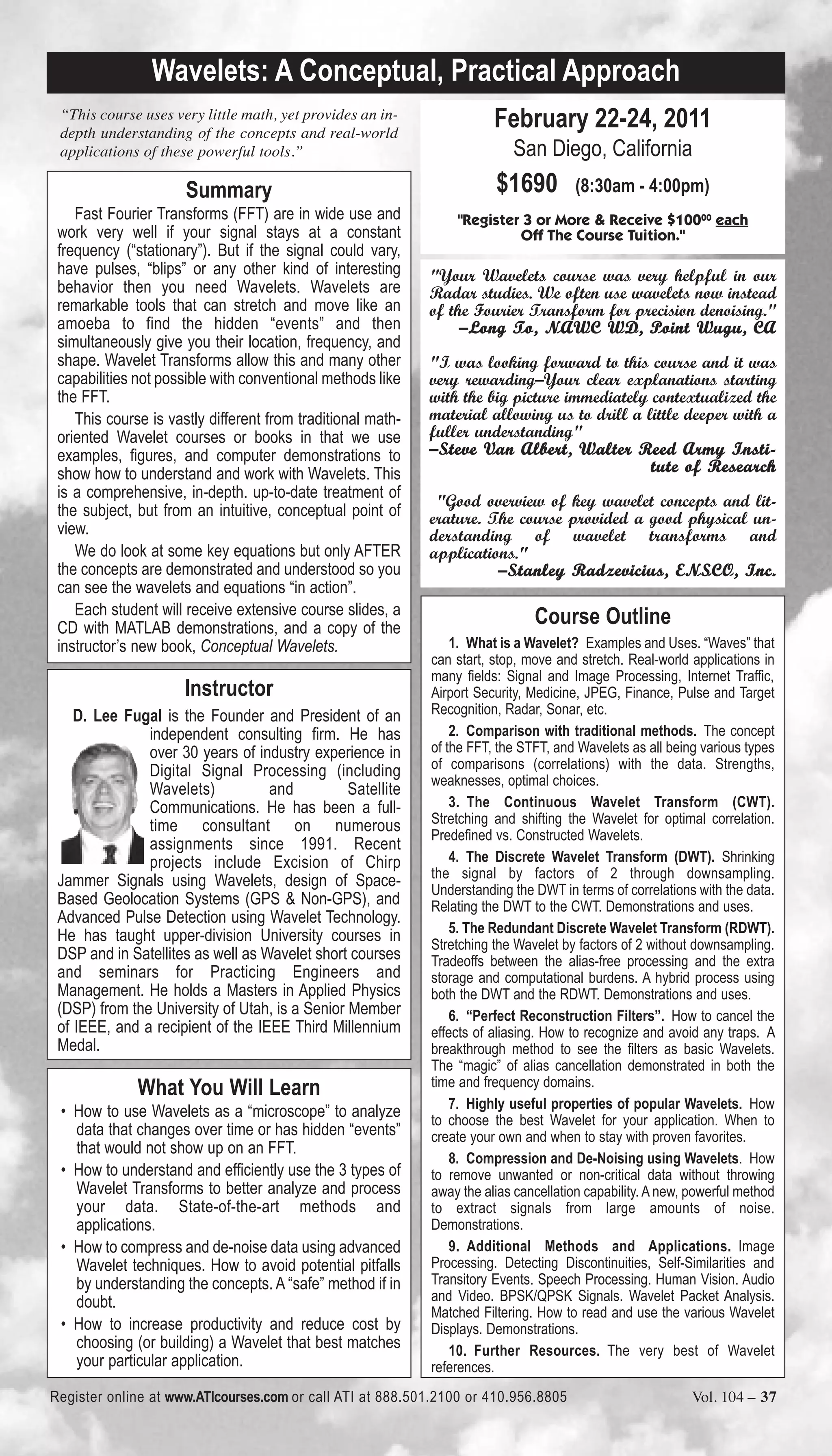 ATI Short Technical Development Courses Catalog On Satellite, Space, Engineering, Radar, Missile ...