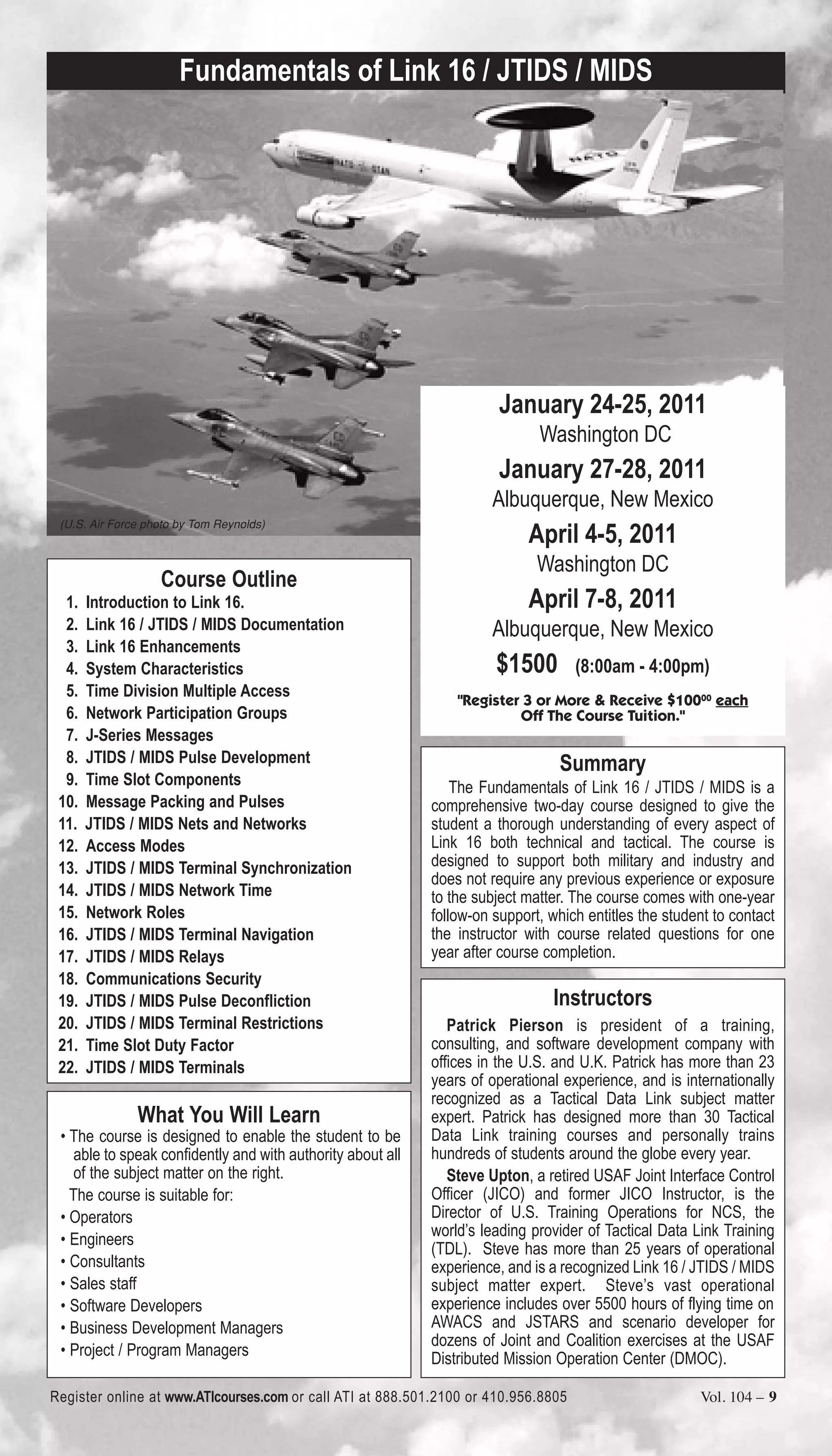 ATI Short Technical Development Courses Catalog On Satellite, Space ...