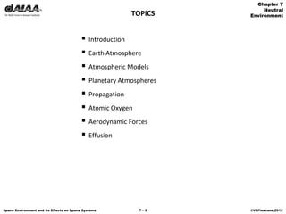 Space Environment & It's Effects On Space Systems course sampler | PDF