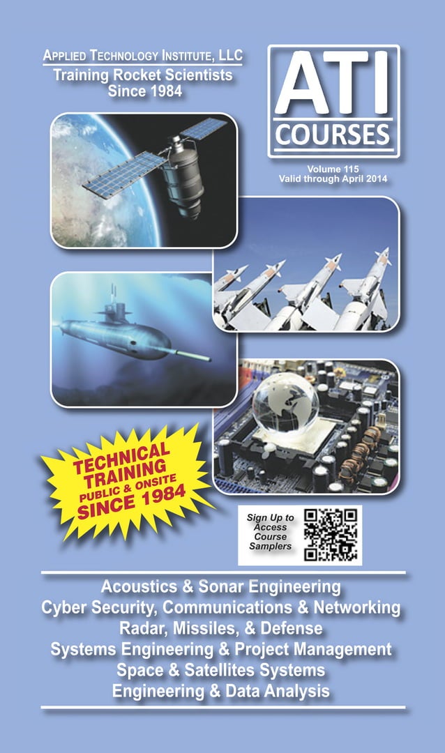 New catalog of ATI courses on Space, Satellite, Radar, Missile, Defense ...