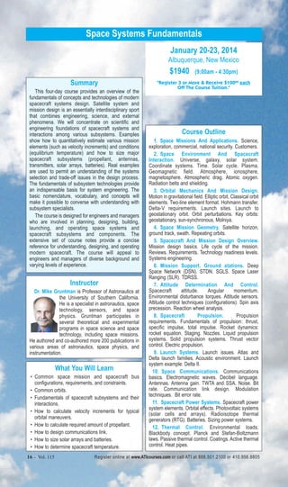 New catalog of ATI courses on Space, Satellite, Radar, Missile, Defense ...