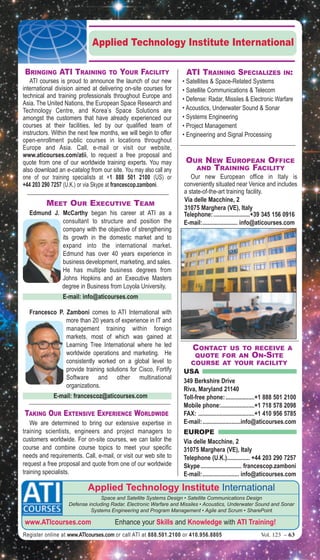 ATI Space, Satellite, Radar, Defense, Systems Engineering, Acoustics ...