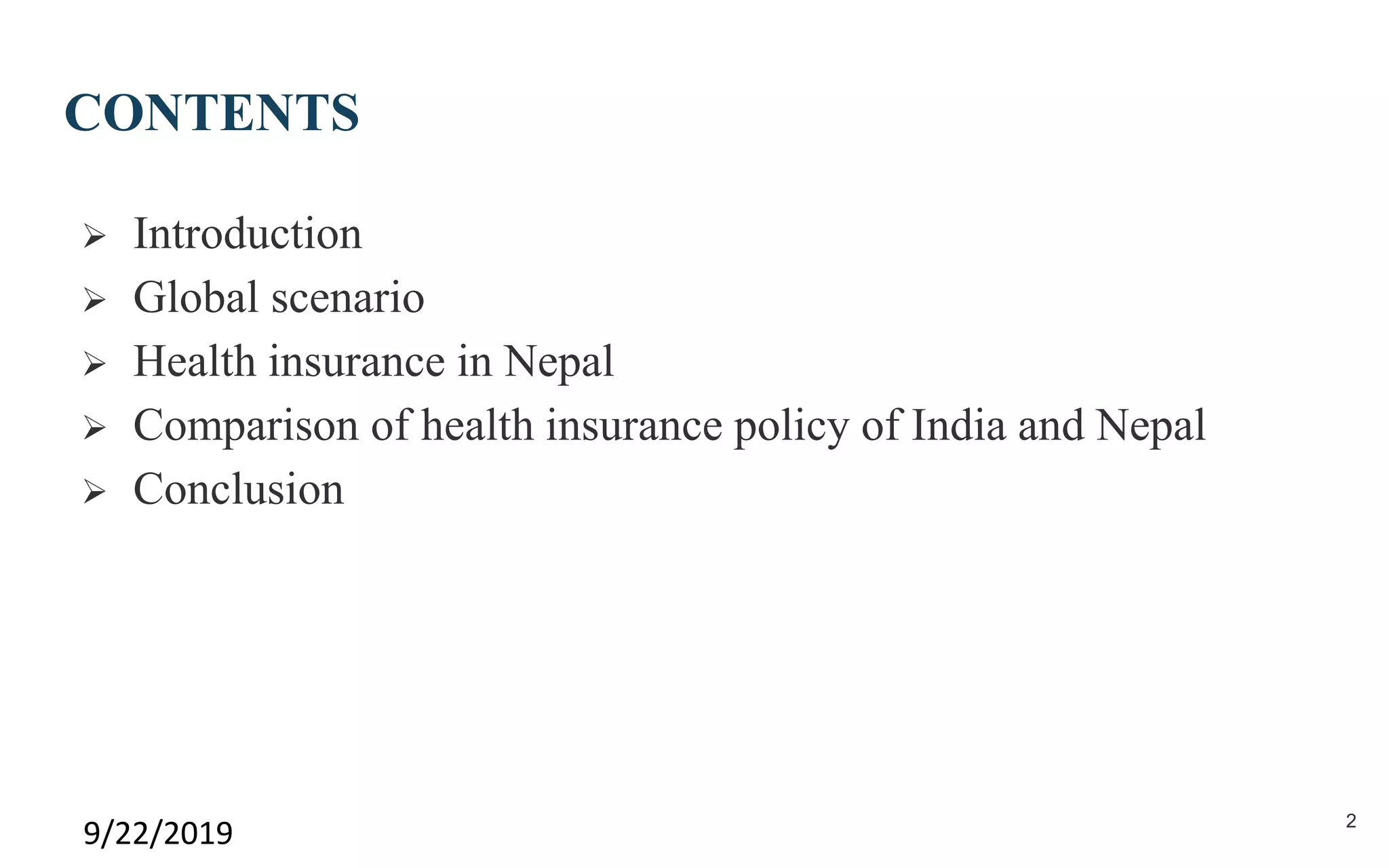 Social Health insurance of Nepal | PPTX