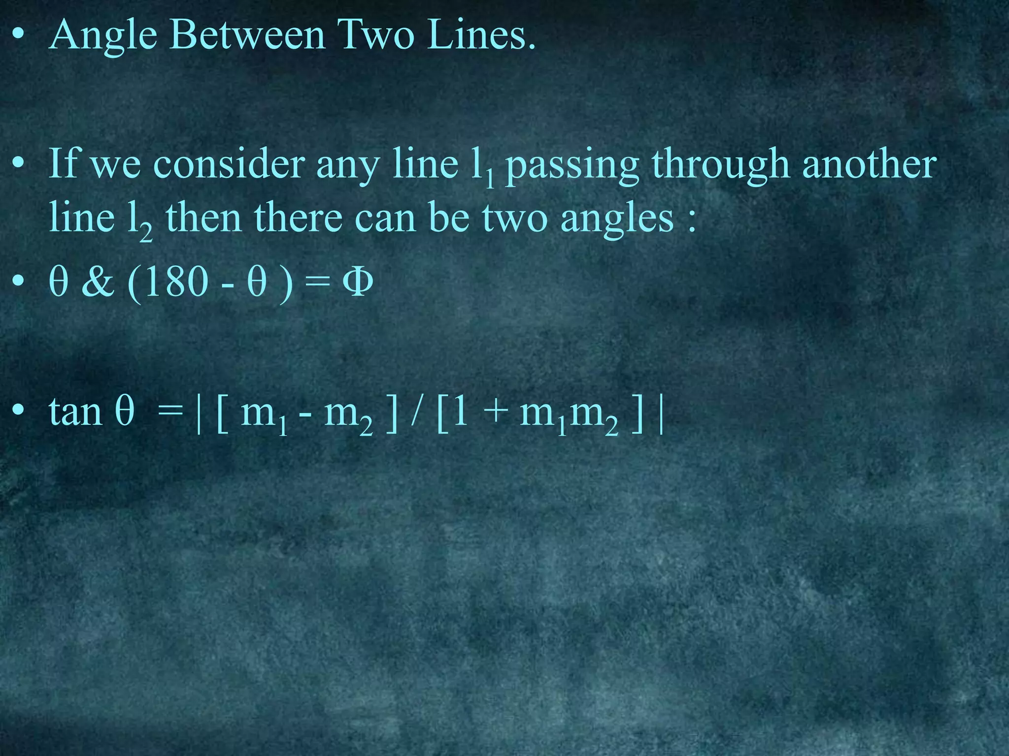 Straight Lines ( Especially For XI ) | PPTX