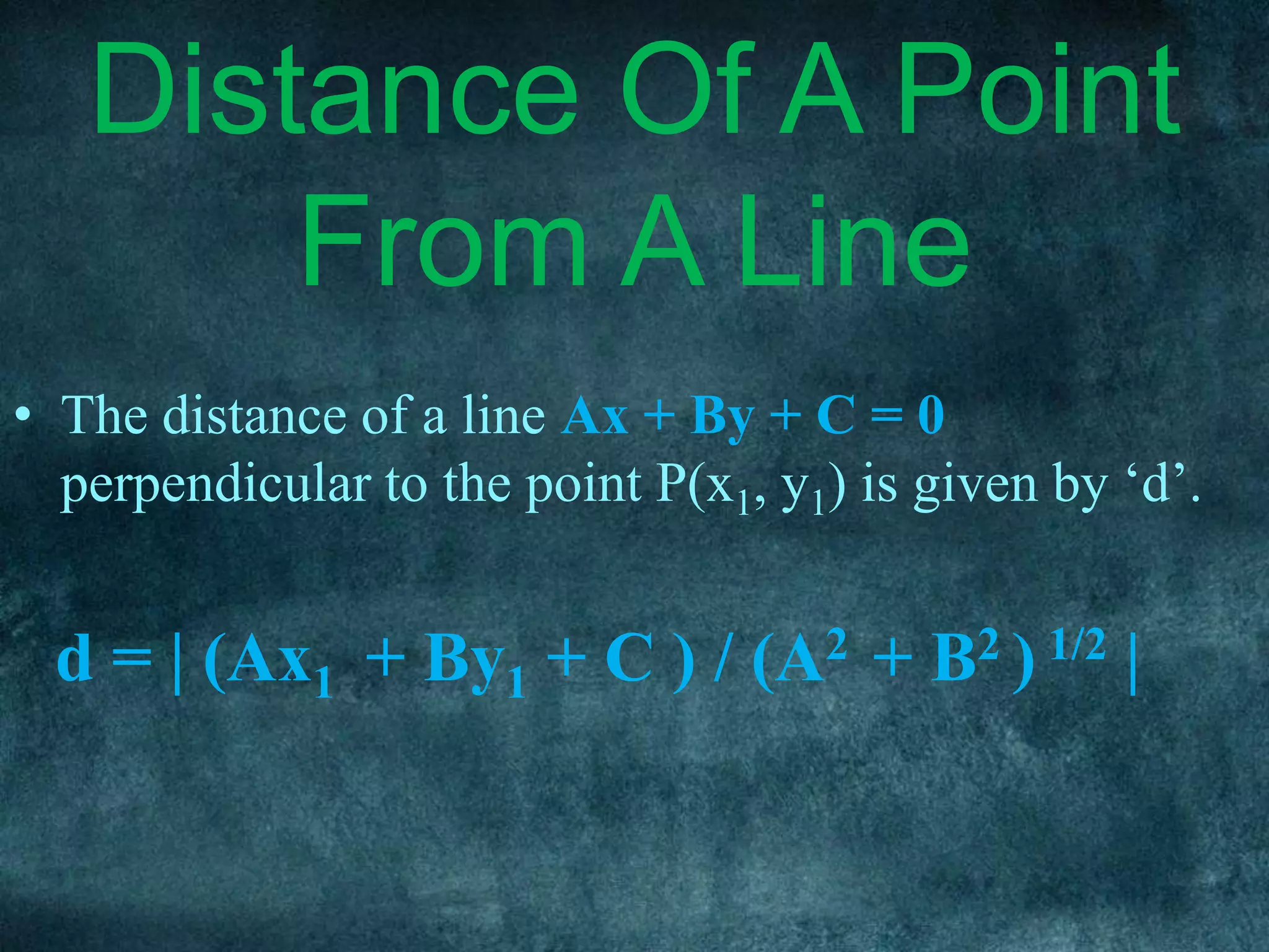 Straight Lines ( Especially For XI ) | PPTX