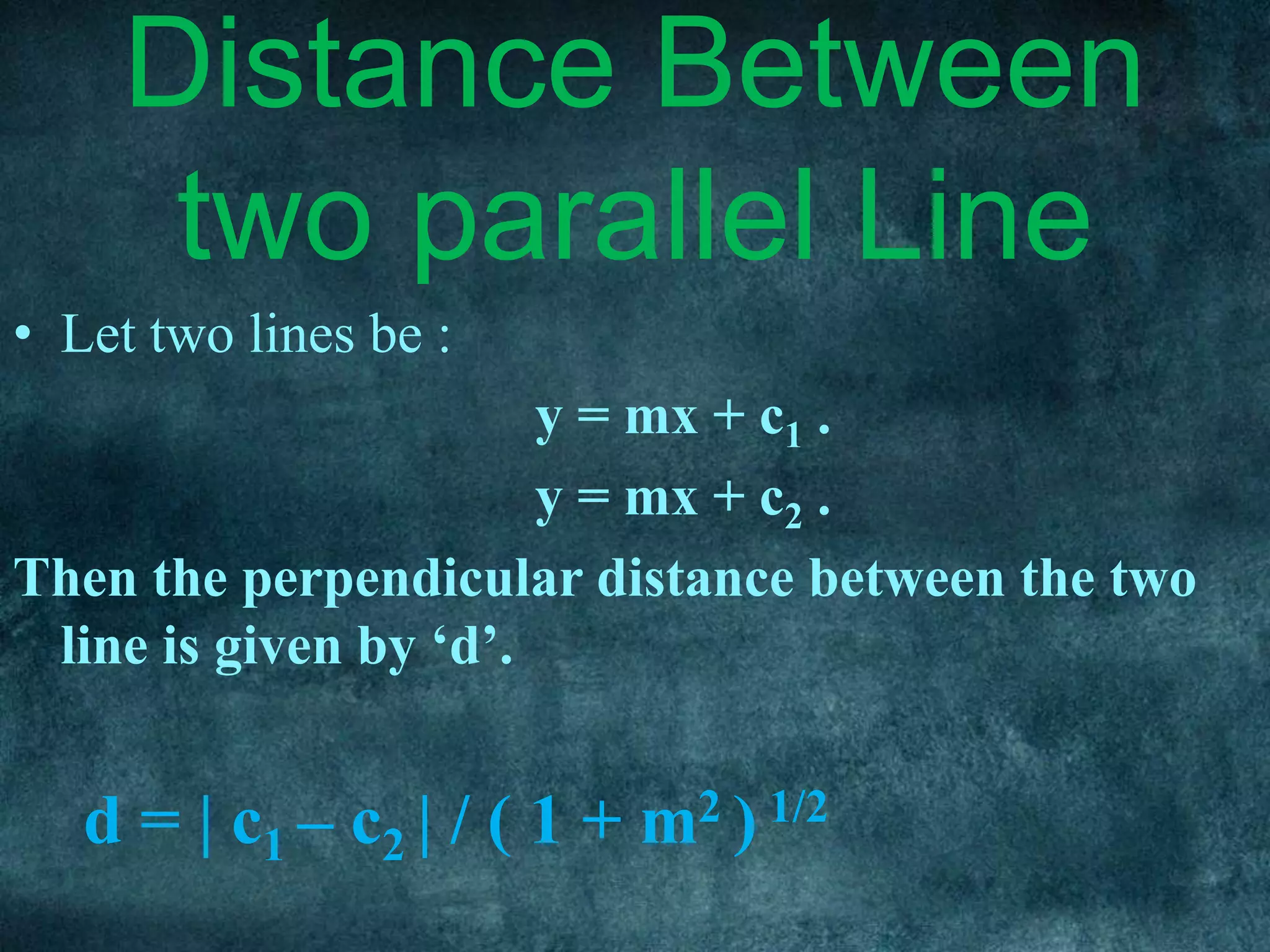 Straight Lines ( Especially For XI ) | PPTX