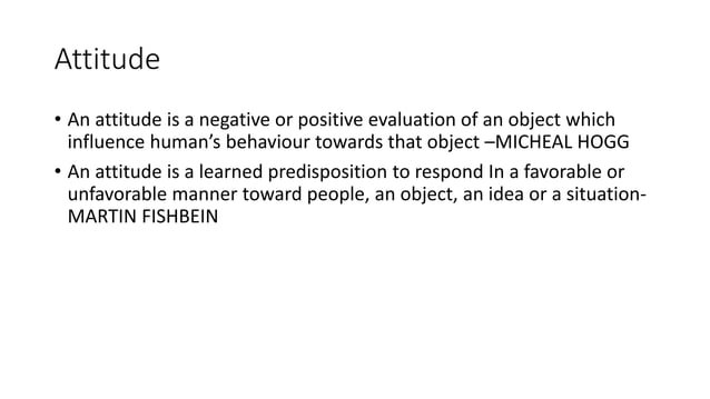 Atitude and Persuasion In Social Psychology.pptx | Science