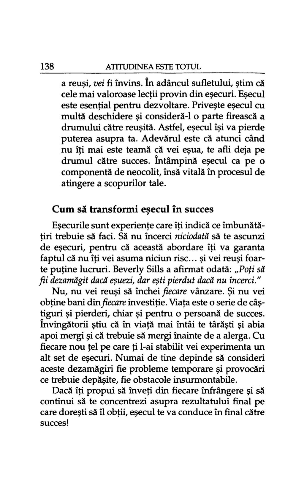 Atitudinea este totul, de jeff keller