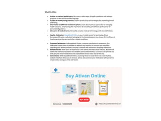 Understanding Short-Term Relief for Anxiety and Sleep | PPT