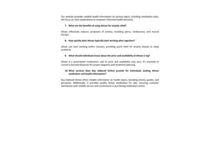 Understanding Short-Term Relief for Anxiety and Sleep | PPT