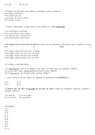 Atividade 8º e 9 ano | DOCX