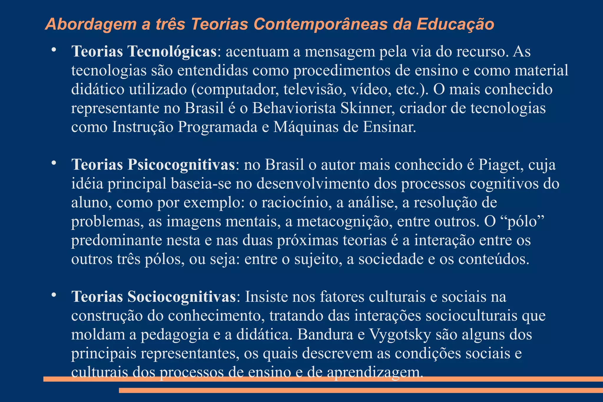 Atividade 1 teorias de aprendizagem - puc-rs - PowerPoint | PPT
