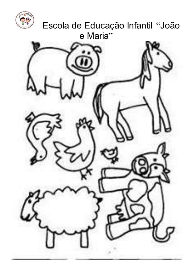 Atividades animais da fazenda