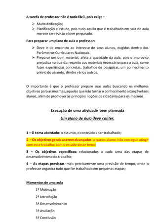 Atividades criativas | DOCX