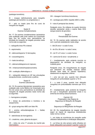 Atividades de Mergulho de Resgate | PDF