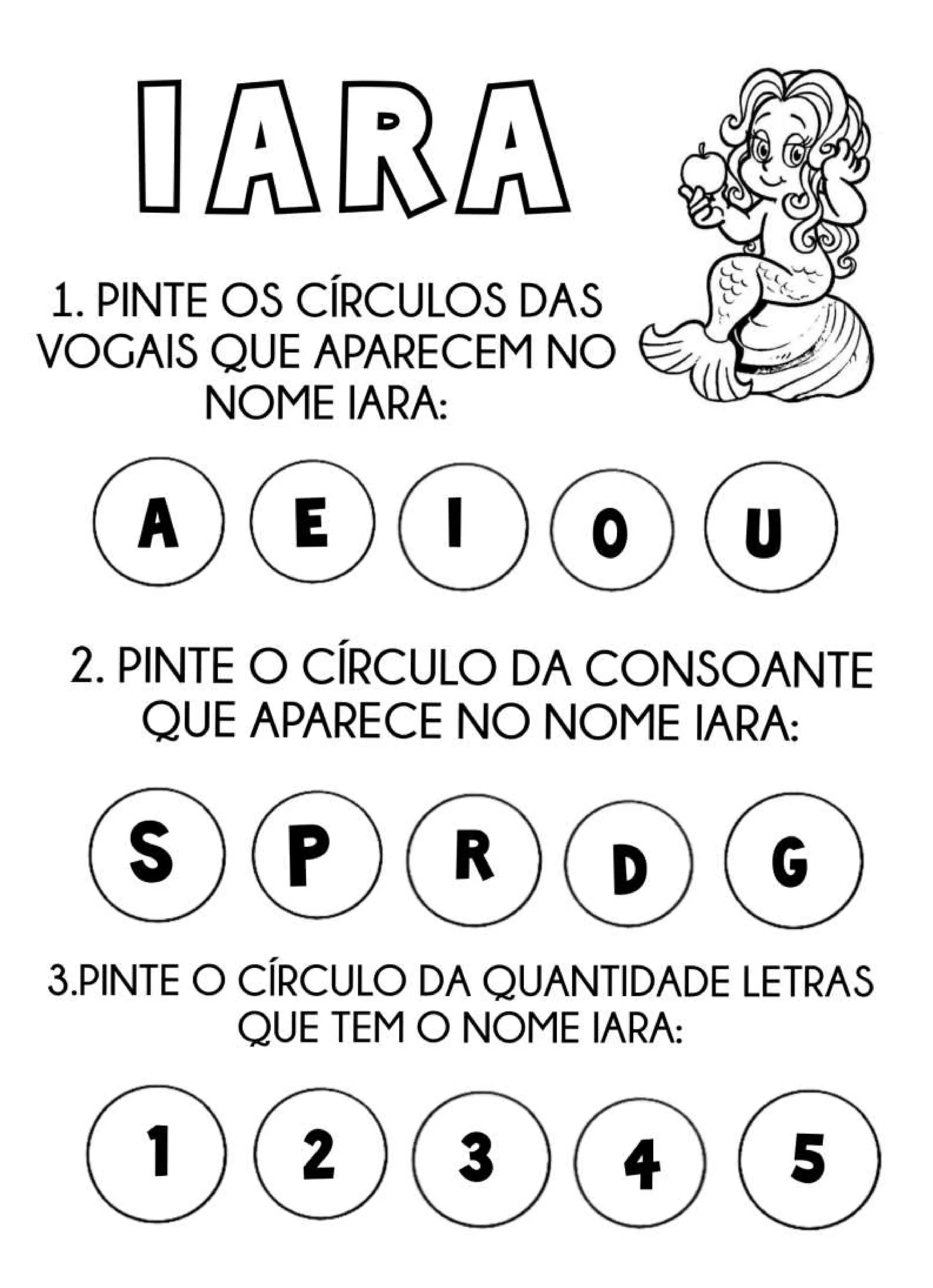 Atividades e lenda iara | PDF