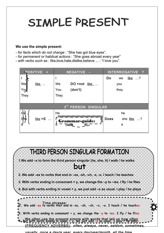 Atividade simple present | DOC