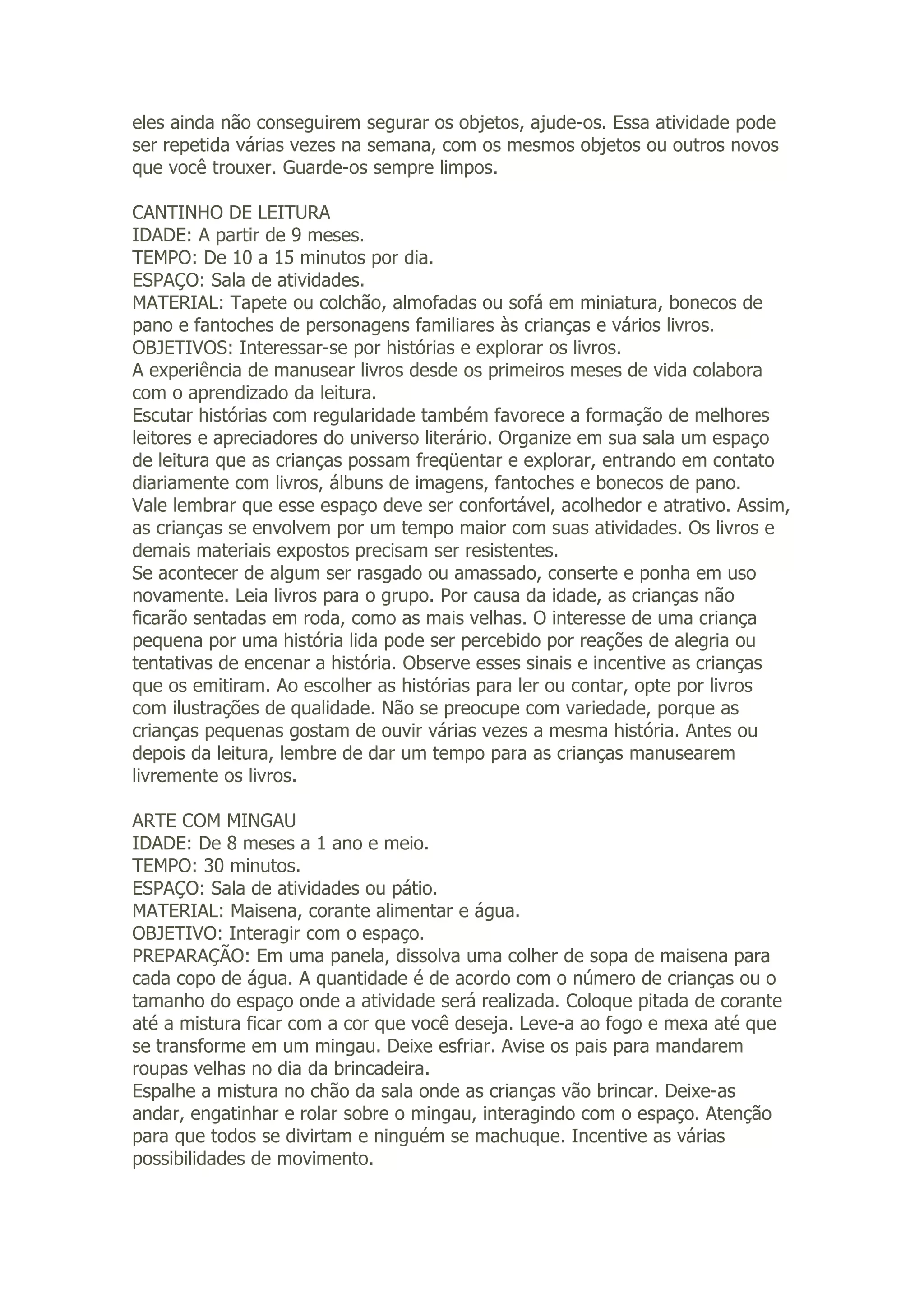 Atividades para mini maternal[1] | PDF