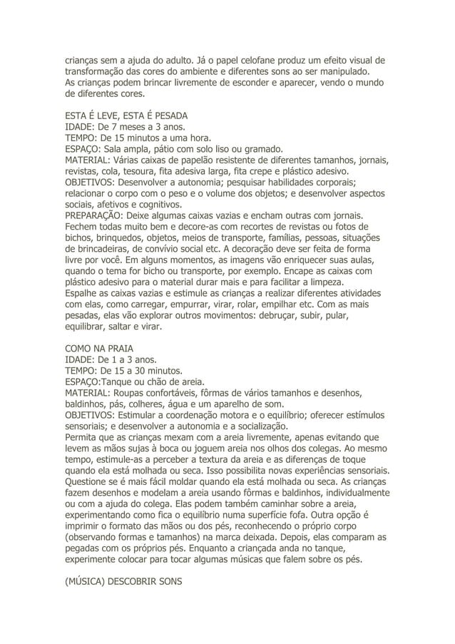 Atividades para mini maternal[1] | PDF