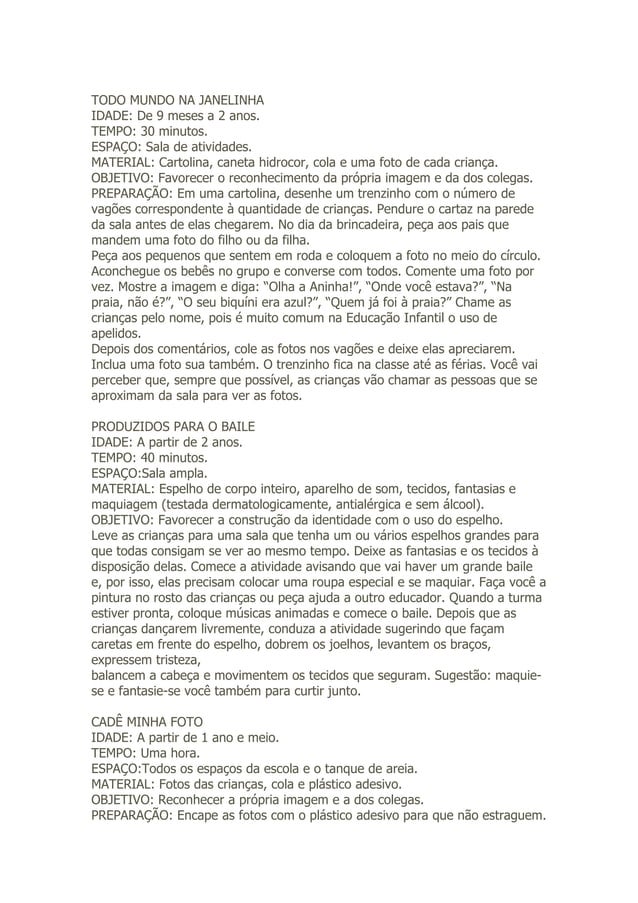 Atividades para mini maternal[1] | PDF