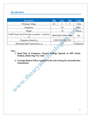 CC2500 Wireless Trans-receiver Module | PDF