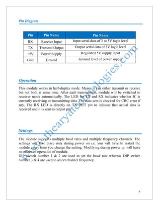 CC2500 Wireless Trans-receiver Module | PDF