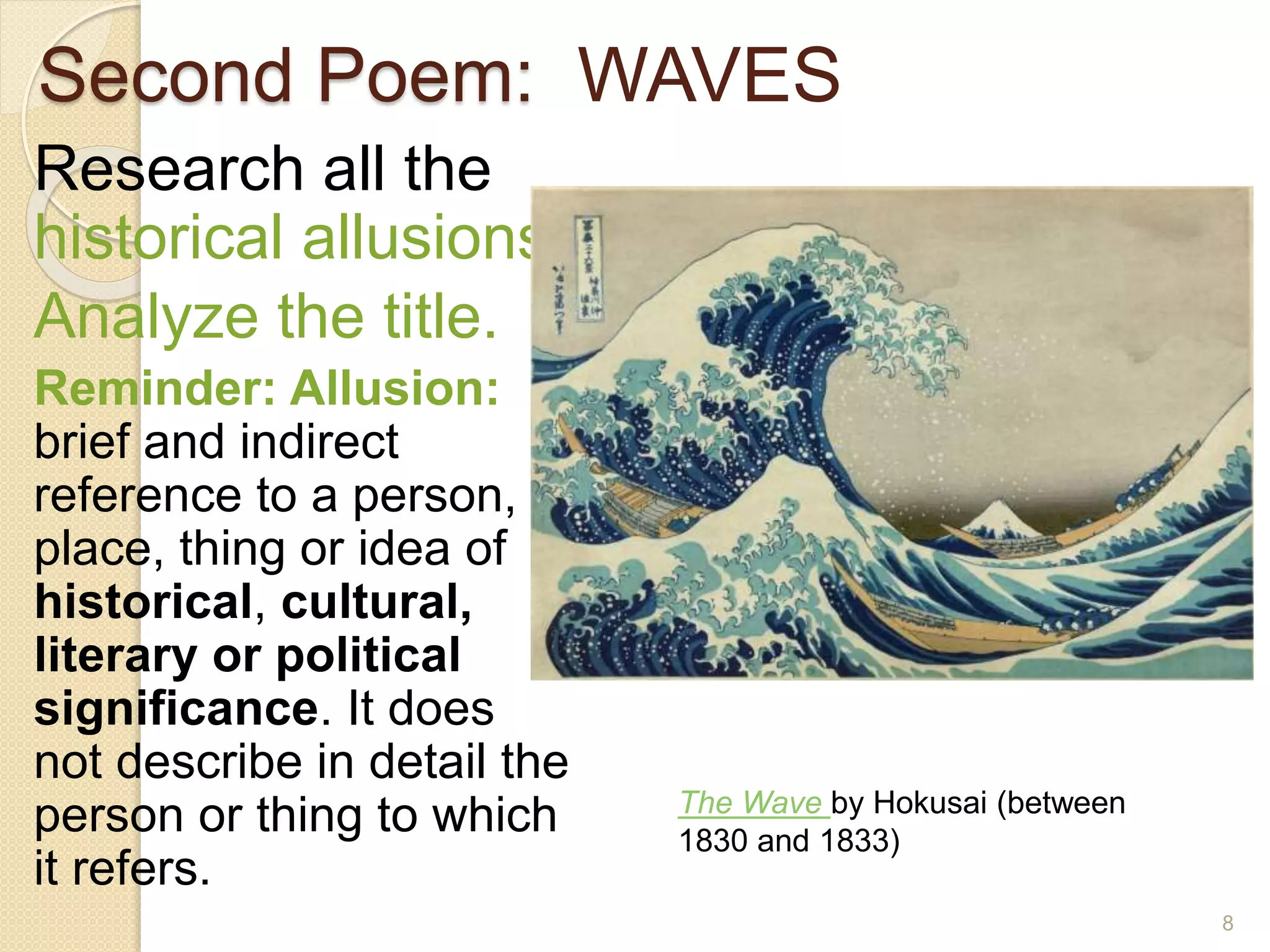 David Atkinson's selected poems. | PPTX